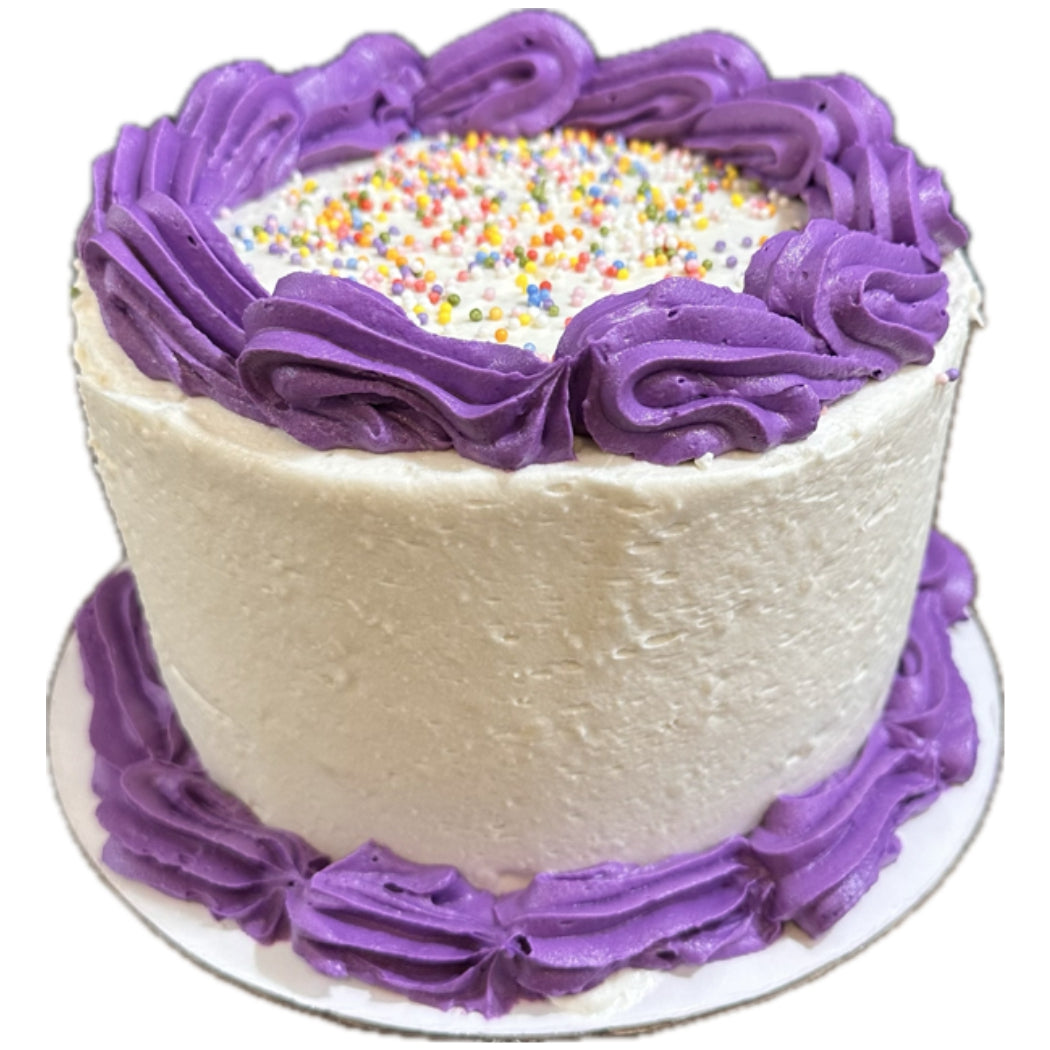 Vanilla Party Cake with Sprinkles – The Gentle Crumb + Eco Refillery